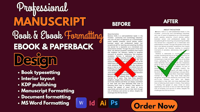Format manuscript, journal design for ingramspark and amazon kdp book ...