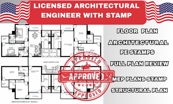 Draw stamp architectural drawing floor plan mep engineering drawing ...