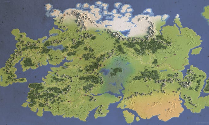 Create a custom fantasy world, regional, battle map for your novel or ...