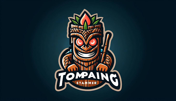 Design a unique tiki traditional mascot logo with premium detail tribal ...