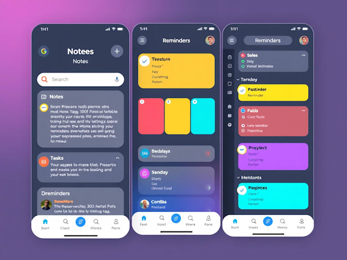Build note taking app, reminder app, task management app, idea ...