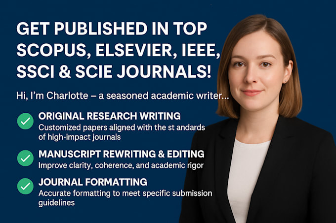 Write rewrite publish sci article on ssci ieee scopus journals q1 q2 q3 q4 by Dave_wilson1 | Fiverr