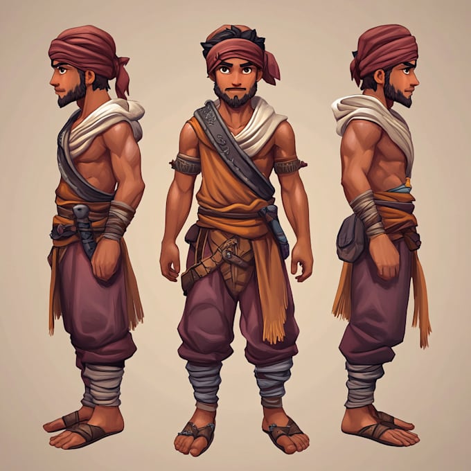 Create stunning 2d character illustration by Suttonlexande | Fiverr