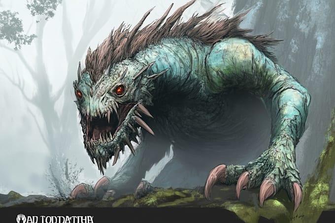 Draw fantasy or dnd creatures and monsters by Alizeerdoorn | Fiverr