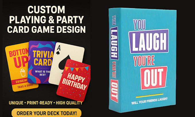Design party card game, drinking card game, couples card, adult card ...