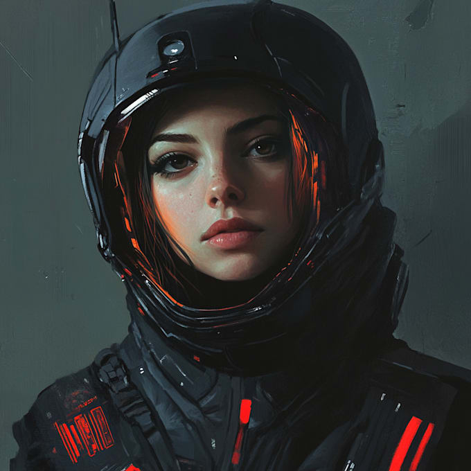 Draw sci fi character illustration or sci fi character art by Ragetail ...