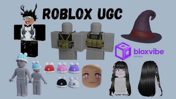 Design 3d roblox ugc accessories, roblox wearable, roblox clothing, ugc ...