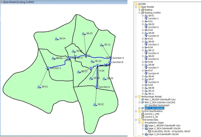 Perform detailed hydrological modeling using hec hms by Hydrobim_design ...