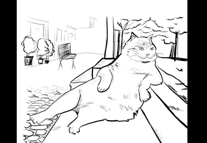 Draw 2d line art pencil sketch line art animation 2d traditional 2d ...