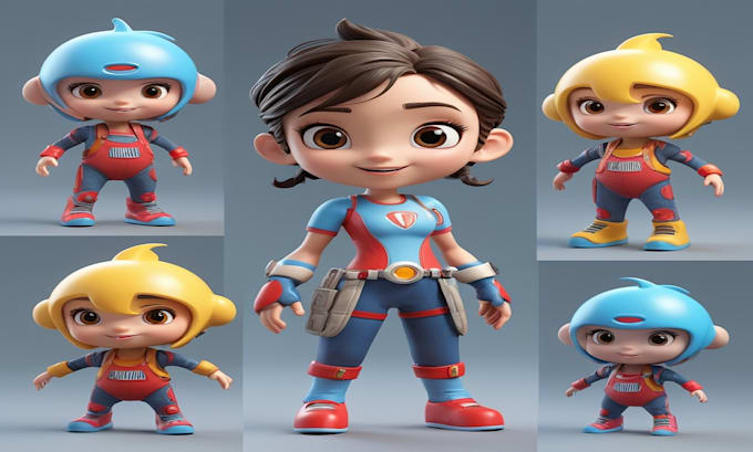 Create 3d toy modeling, action figure, bjd sculpt and 3d printable stl ...