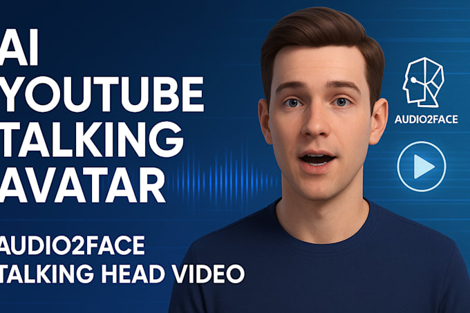 Do eye catching ai youtube talking avatar, audio2face talking head ...