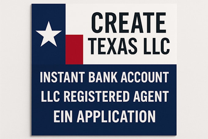 Create texas llc instant bank account llc registered agent ein ...