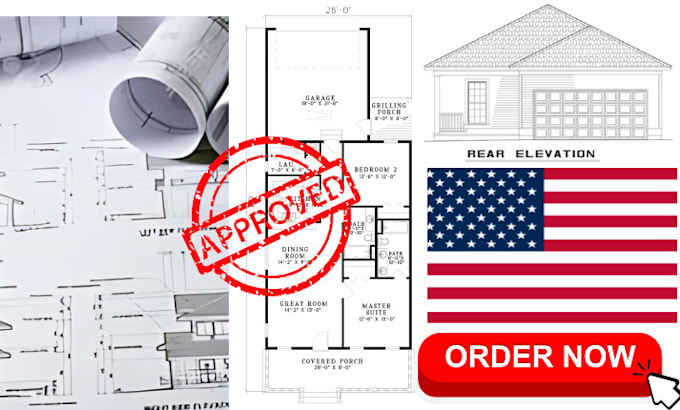 Draw 2d floorplan, garage conversion, adu, mep blueprints for city permit