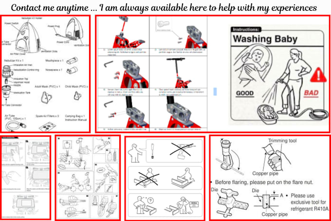 Design instructional manual, user guide, manual, booklet of product by ...