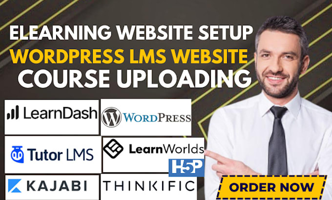 Build online course website, wordpress lms, learndash kajabi tutorlms learnworld by Damilolyyy ...
