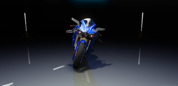 Mod3d realistic sportbike, sci fi bike, dnd motorcycle, kawasaki model ...