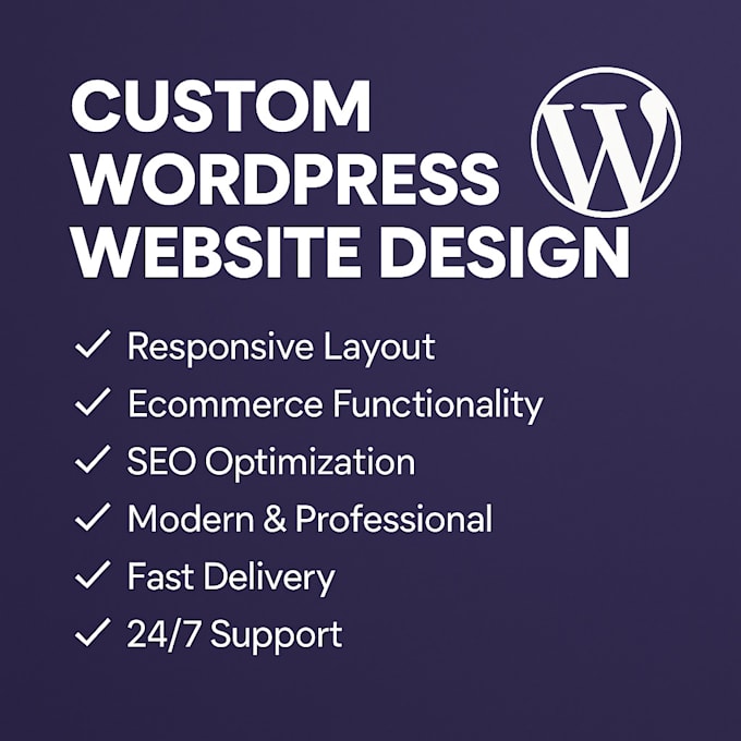 Build, design, redesign, develop, update, clone, or customize wordpress website by ...