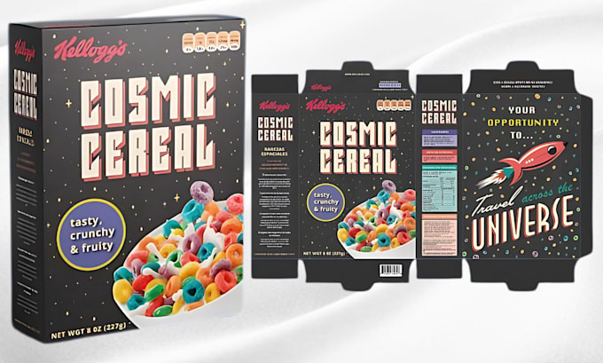 Create card game package design printable playing cards box layout 3d ...