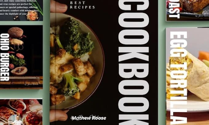 Design and format cookbooks and recipes book with images, toc, and ...