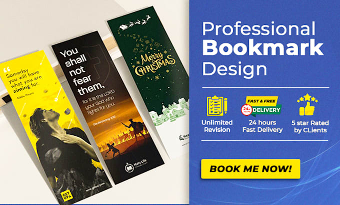 Design professional printable bookmark in 6 hours by John_maverick6 ...
