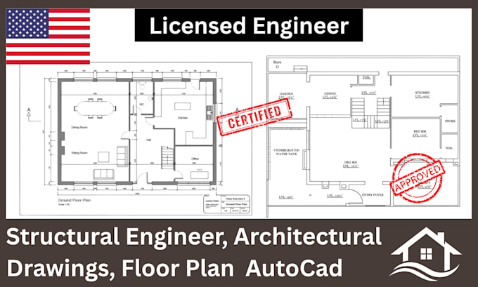 Do structural engineer, architectural drawings, floor plan in autocad ...
