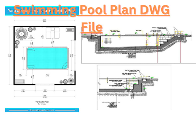 Design detailed swimming pool plans, permit sets, construction drawings ...