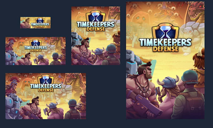 Do steam capsule art banner game ui game art logo game store for game ...