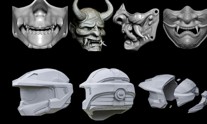 Sculpt 3d mask helmet 3d cosplay mask cosplay mask cosplay props 3d ...