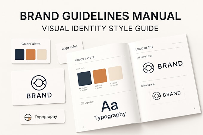 Create professional brand style guide, visual identity, and brand guideline pdf by Nwafordaniel ...