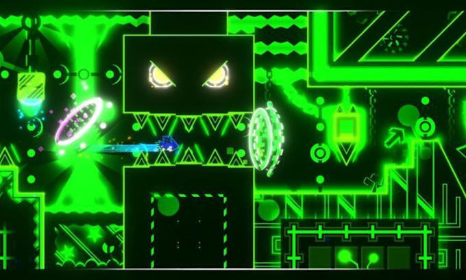 Design geometry dash layout solo level game texture pack geometry dash thumbnail by ...