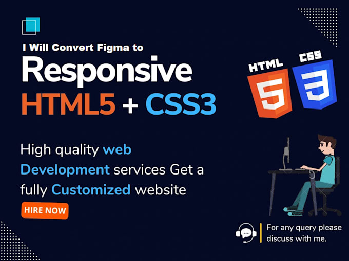 Build figma to html css or front end responsive website by Touseef_ferozi | Fiverr