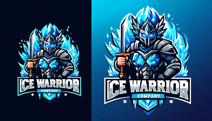 Design professional ice warrior mascot logo within 12 hours by Gtfdaaz ...