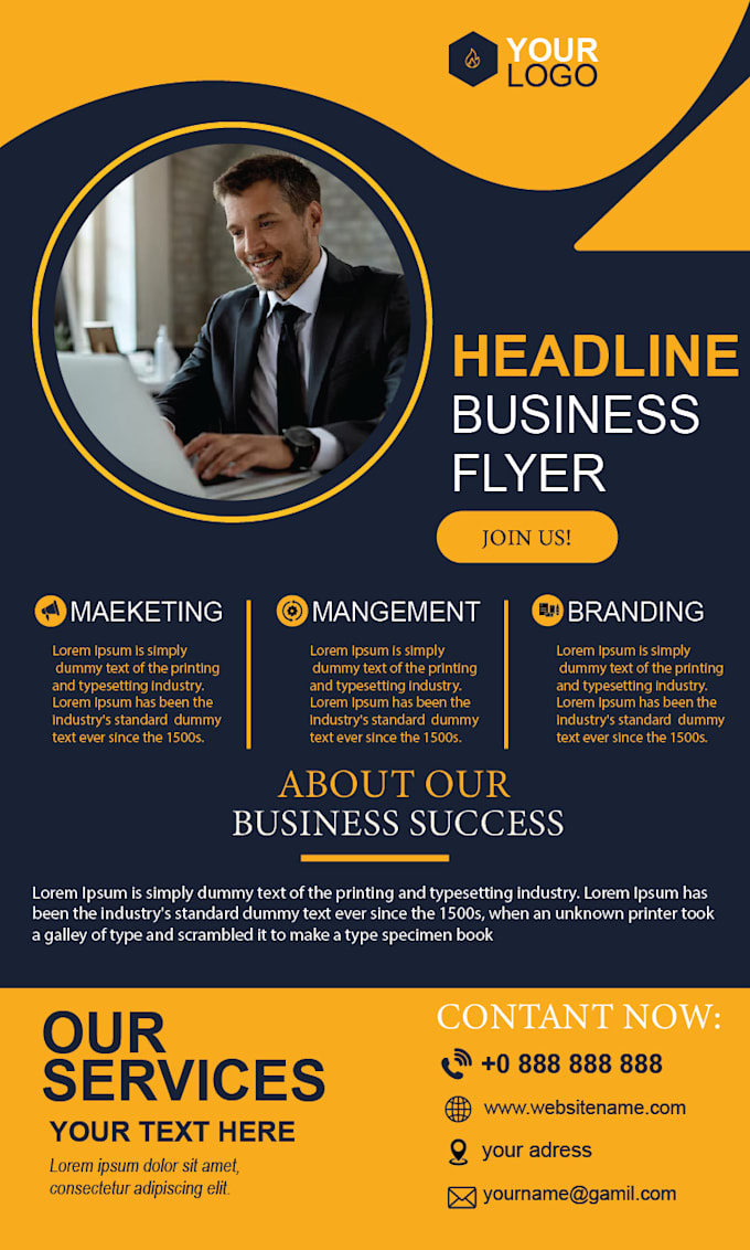 Design creative party flyer, corporate flyer, food flyer, travel flyer ...