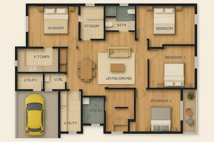 Design functional, aesthetic architectural plans and layouts by Rm ...