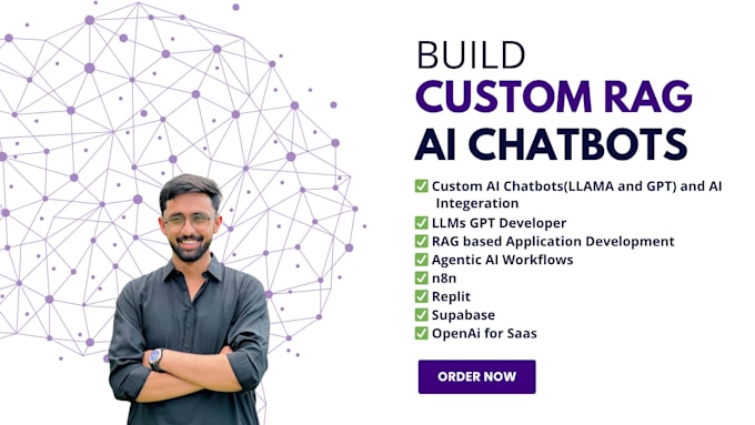 Build custom agentic rag ai chatbots fine tune llms gpt llama replit openai saas by ...