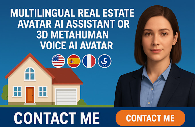 Build multilingual real estate avatar ai assistant, 3d metahuman voice ai avatar by Lonardomee ...
