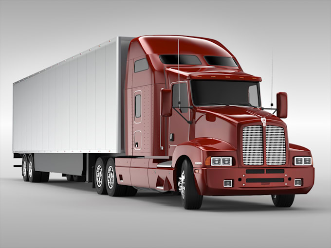 Create 3d truck model vehicle 3d model 3d truck design lorry design ...
