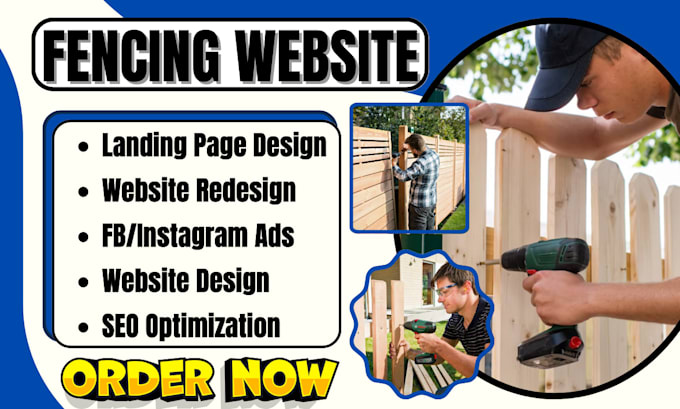 Fencing construction website fence installer deck wood vinyl metal ...