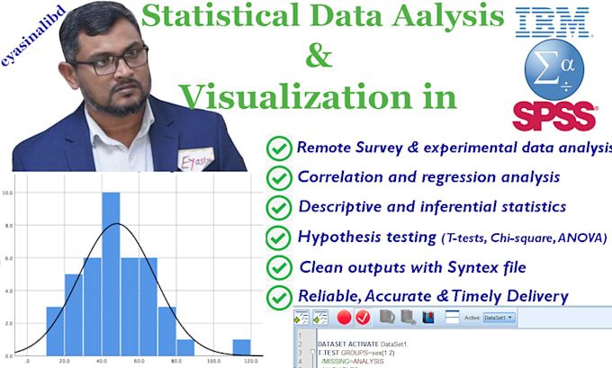 Clean, analyze, and visualize your data in spss by Eyasinalibd | Fiverr