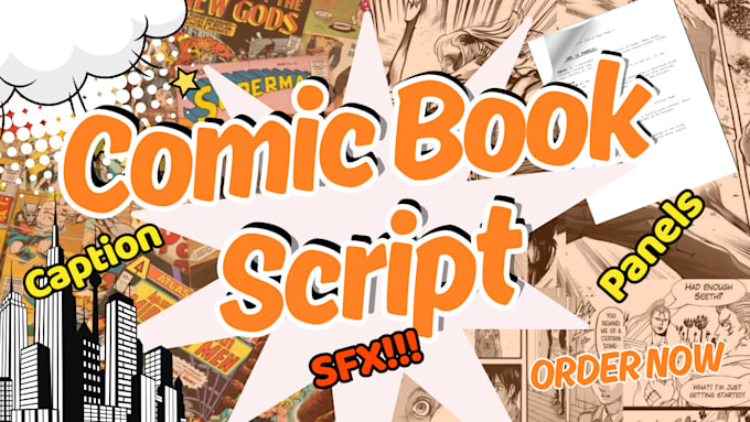 Write webtoon comic book script comic strip graphic novel comic script ...