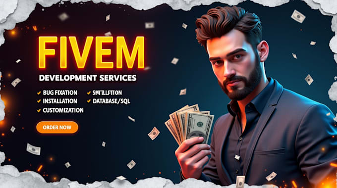 Fix or make fivem script, gta v, qbcore, esx, fivem dev, roleplay