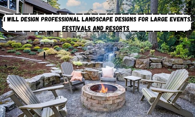 Deign professional landscape designs for large events, festivals and ...