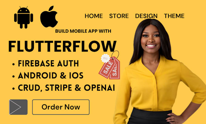 Build your mobile app or mvp with flutterflow and firebase by Patricia_jamees | Fiverr