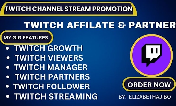 Do twitch promotion to bring twitch viewers to get twitch affiliate and ...
