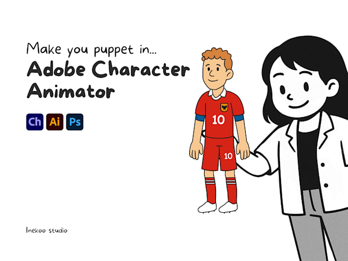 Create a custom adobe character animator puppet for you by Inekooo | Fiverr