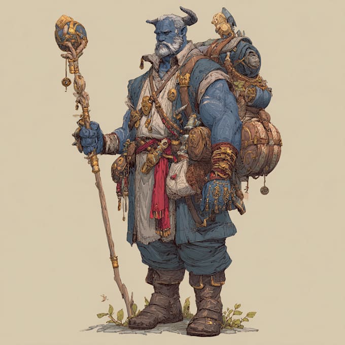 Make a dnd character design and fantasy character art by Fepwa1 | Fiverr