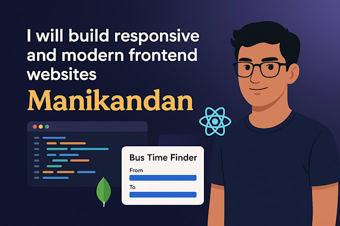 Build a professional react website or landing page by Manikandans___4 ...