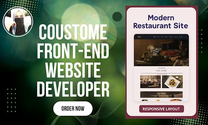 Design a responsive restaurant website using html, css, js by Kinza_taj | Fiverr