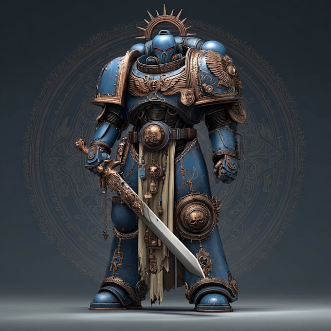 Make warhammer 40k character art in unique style by Copewars7 | Fiverr