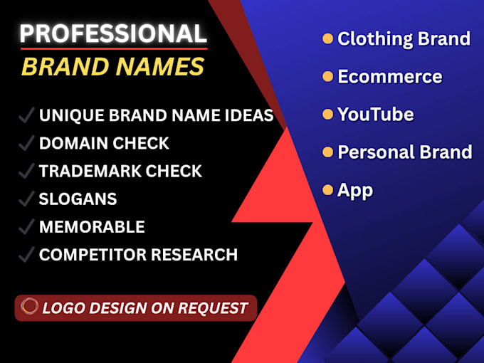 Create catchy brand name, business name ideas, company names with logo ...